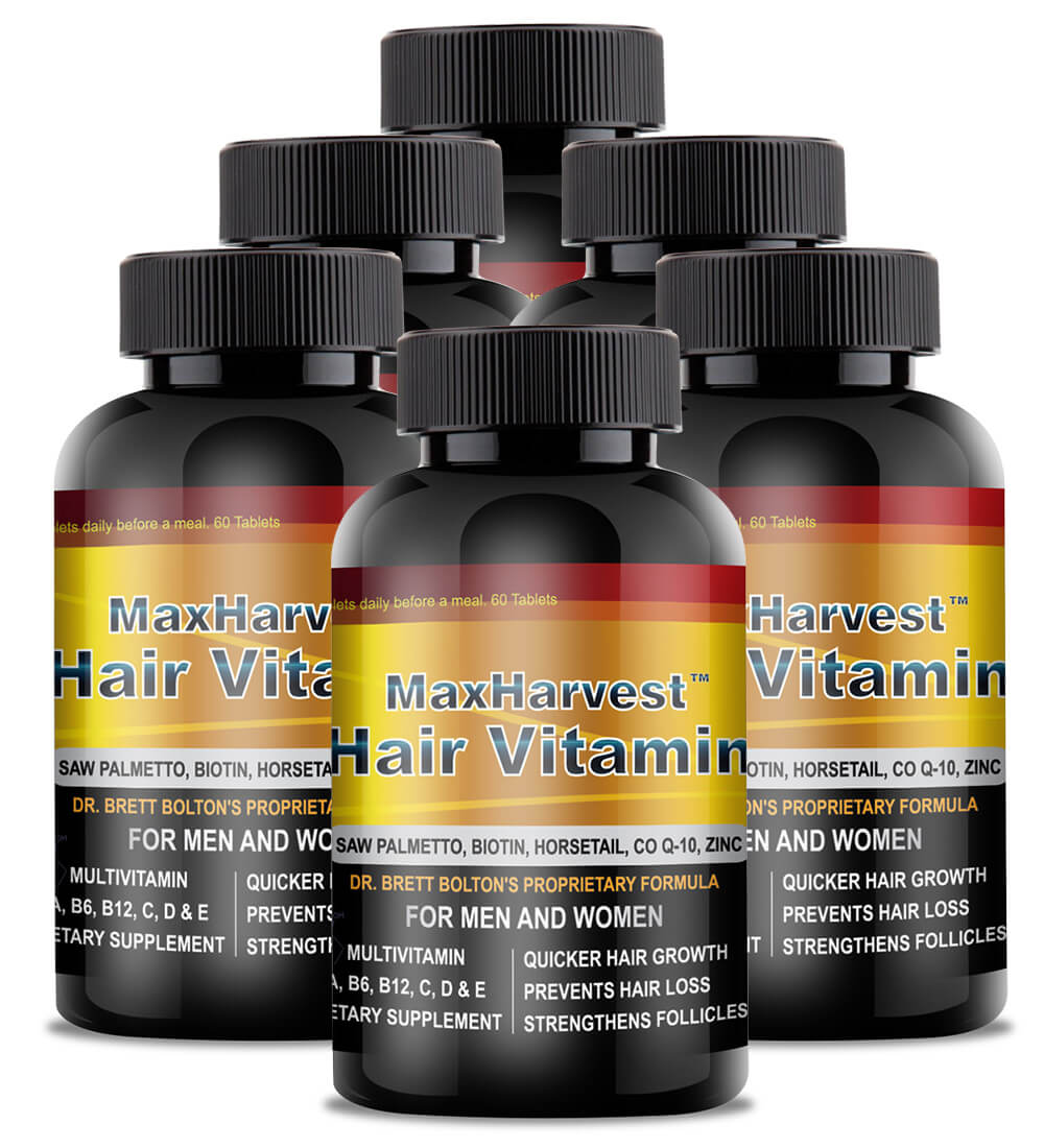 Dr. Brett Bolton's Proprietary Hair Vitamin Formula for Men and Woman ...